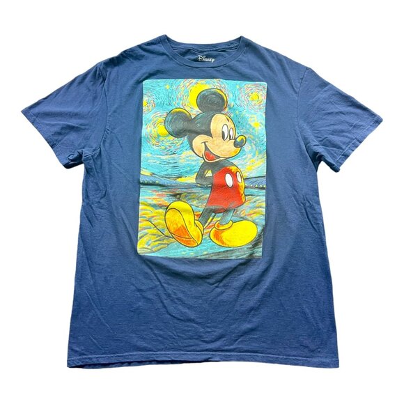 Disney | Shirts | Disney Mickey Mouse Van Gogh Painting Tshirt | Poshmark